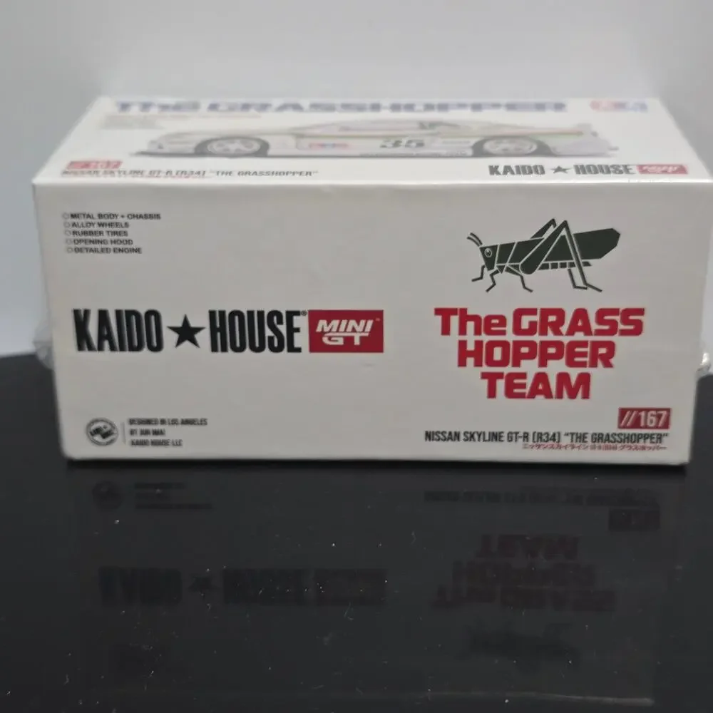 Mini GT | Toys | Nissan Skyline Gtr R34 The Grasshopper Tamiya X Kaido ...